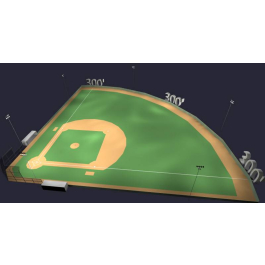 Softball Field Complex 275' 50/30fc LED Lighting Package 6 poles 32 ...