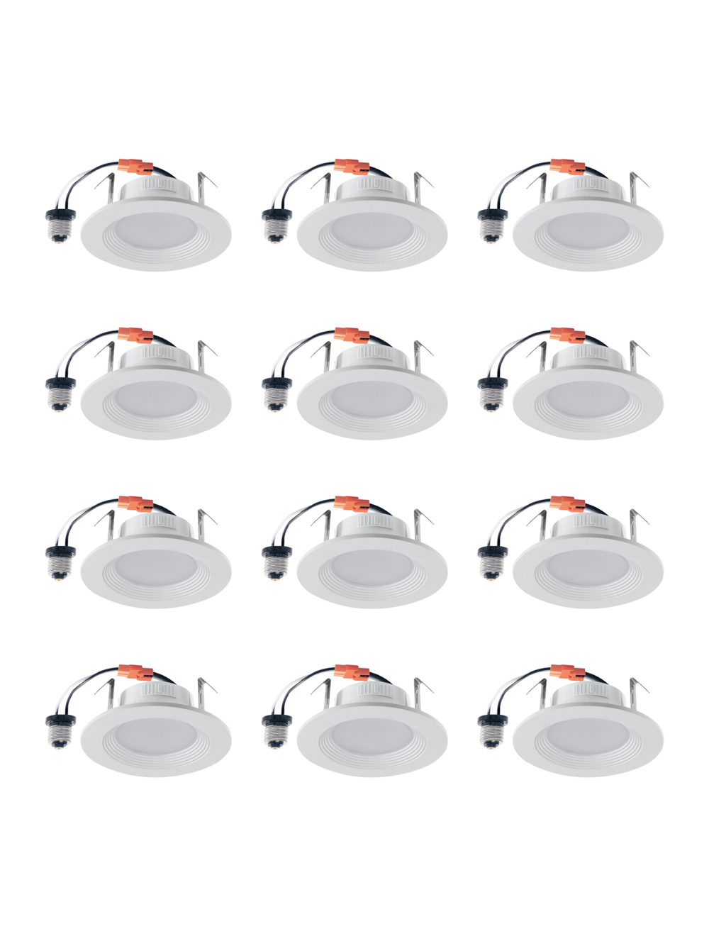 ASD ASD-LRKR-4D9AC-WH-12PACK 4" LED Round Downlight Retrofit Kit 8.6W ...