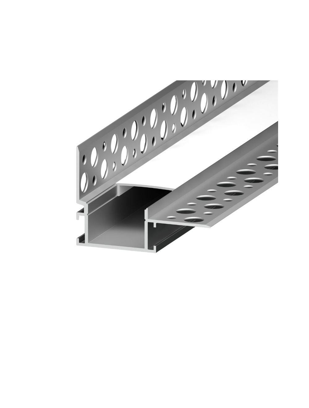 DiodeLED DI-CPCHB-MUD1-WREV-96AL Mud-In 1 in. Wall Reveal Channel Bundle