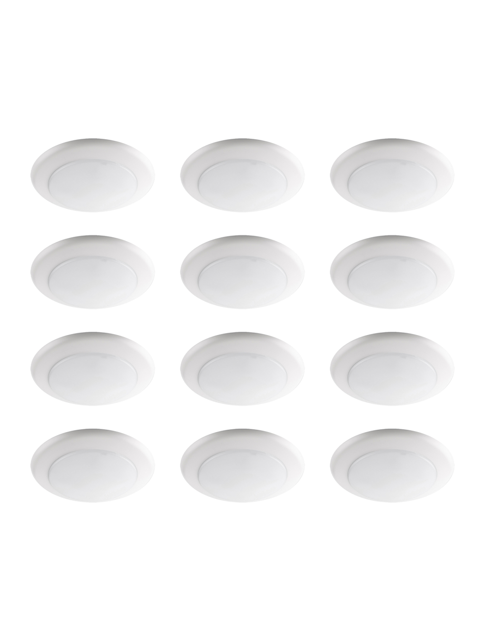 ASD ASD-LDS-6D15AC-WH-12PACK 6" LED Disk Light 15 Watt CCT Selectable ...